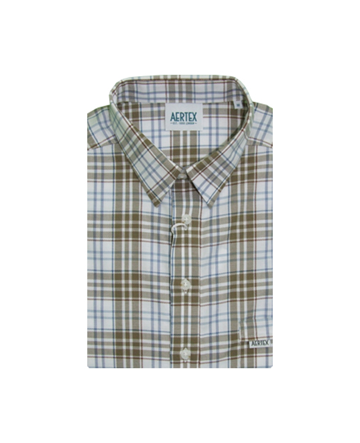 Aertex S/S Shirt - BRANDS-MENS-AERTEX : Andersons - Aertex ST20 Olive