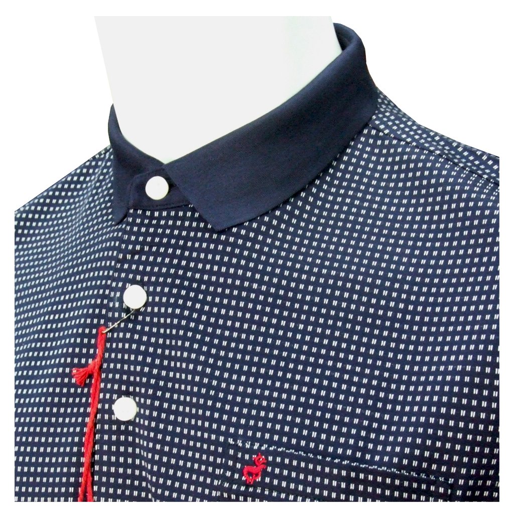 Double Mercerized Polo - MENS-Polos : Andersons - Michel Rouen S21 Navy