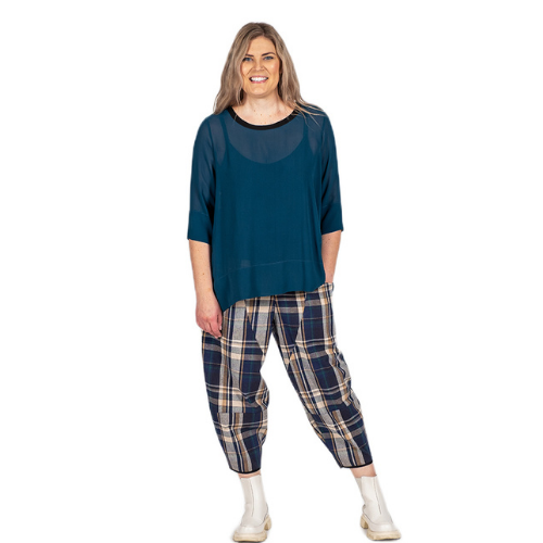 Blue Check Pants - BRANDS-WOMENS : Andersons / Noire - Deanne Hobbs W22 ...