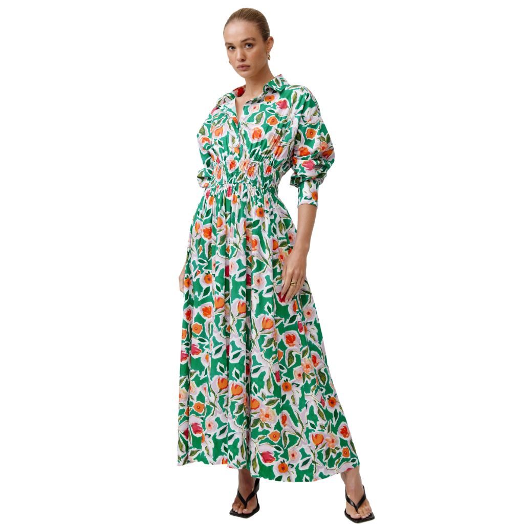 Emma Shirtdress - BRANDS : Andersons - Kinney S23 Abstract Bloom