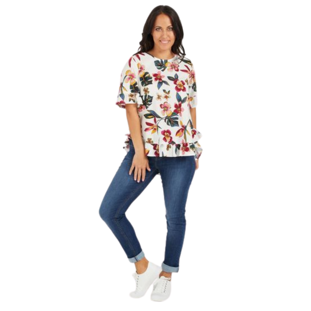 Addison Top - BRANDS : Andersons - Seduce S23 Fiji White