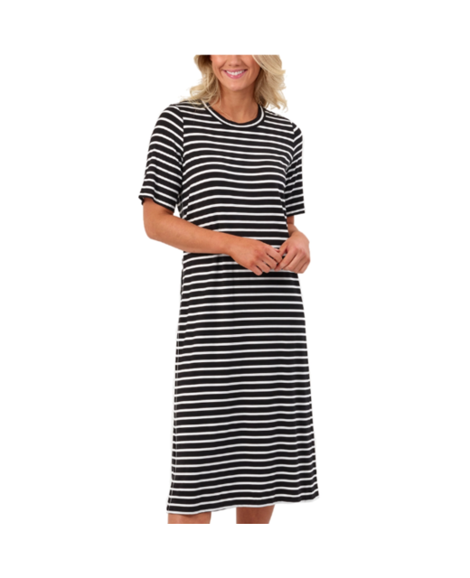 Stripe Sequel Dress - BRANDS : Andersons - Knewe S23 Ink Stripe