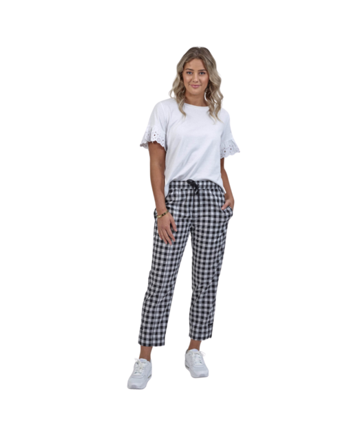 Checker Pant - BRANDS : Andersons - Knewe S23 Black Check