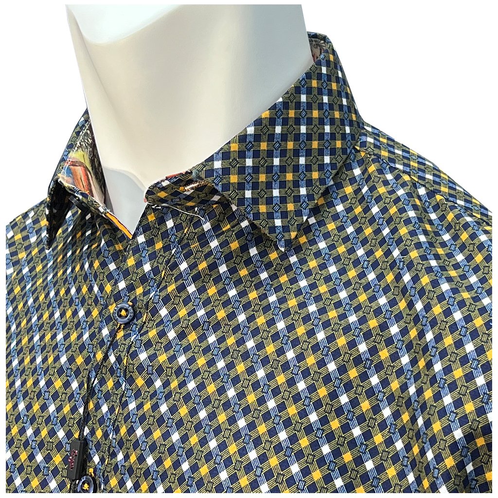 Delano L/S Shirt - MENS-Shirts-Long Sleeve : Andersons - Sugar W23 Cognac