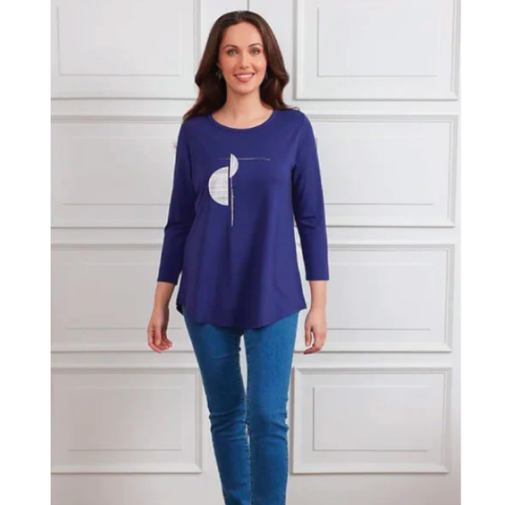 Dawn Top - BRANDS-WOMENS : Andersons / Noire - Newport W23 Ink