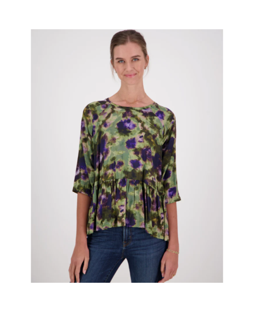 Magnolia Top - BRANDS : Andersons - Briarwood W23 Purple Floral