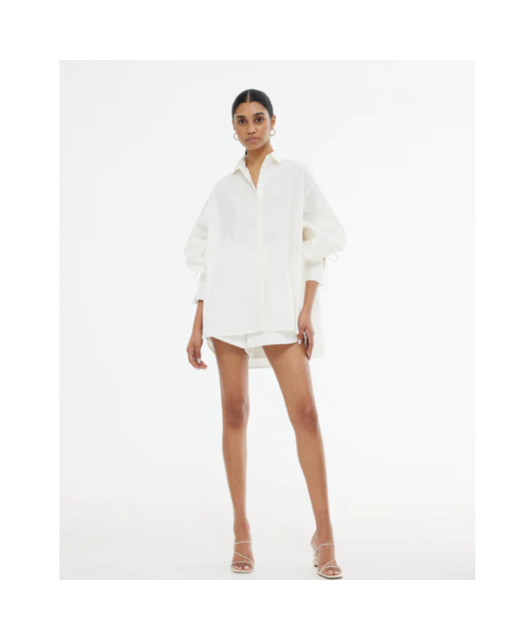 Ashton Shirt - BRANDS-WOMENS : Andersons / Noire - Kinney S23 Ivory