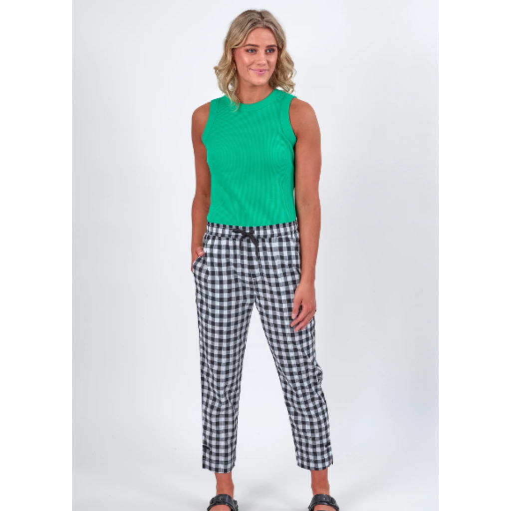 Checker Pant - BRANDS : Andersons - Knewe S23 Black Check