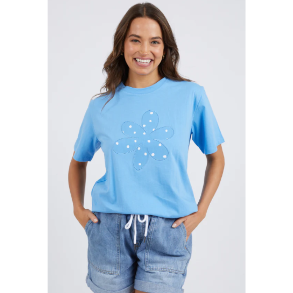 Daisy Spot Tee - BRANDS : Andersons - ELM S23 Azure Blue